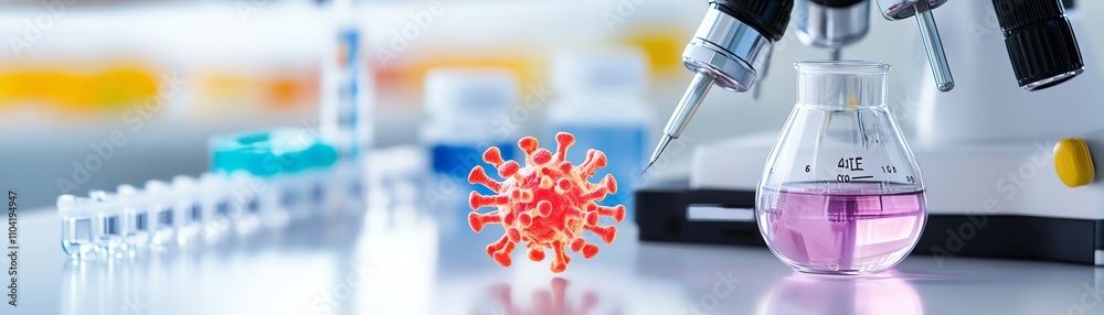 Lab analyzing T-cell activity in autoimmune disease models, T-cell ...