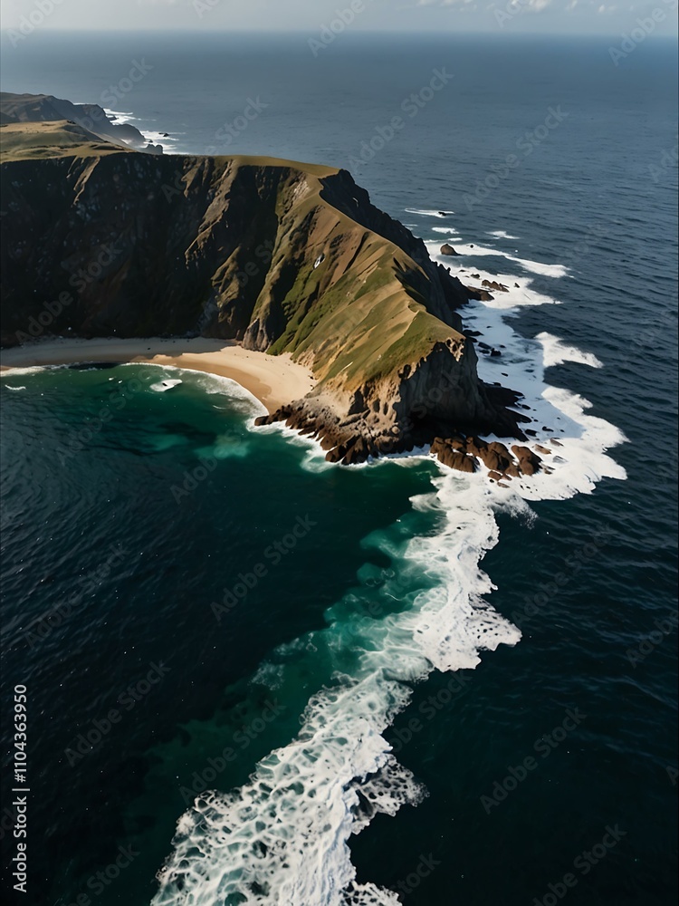 Cape Soya, northernmost point of Japan. Stock Illustration | Adobe Stock