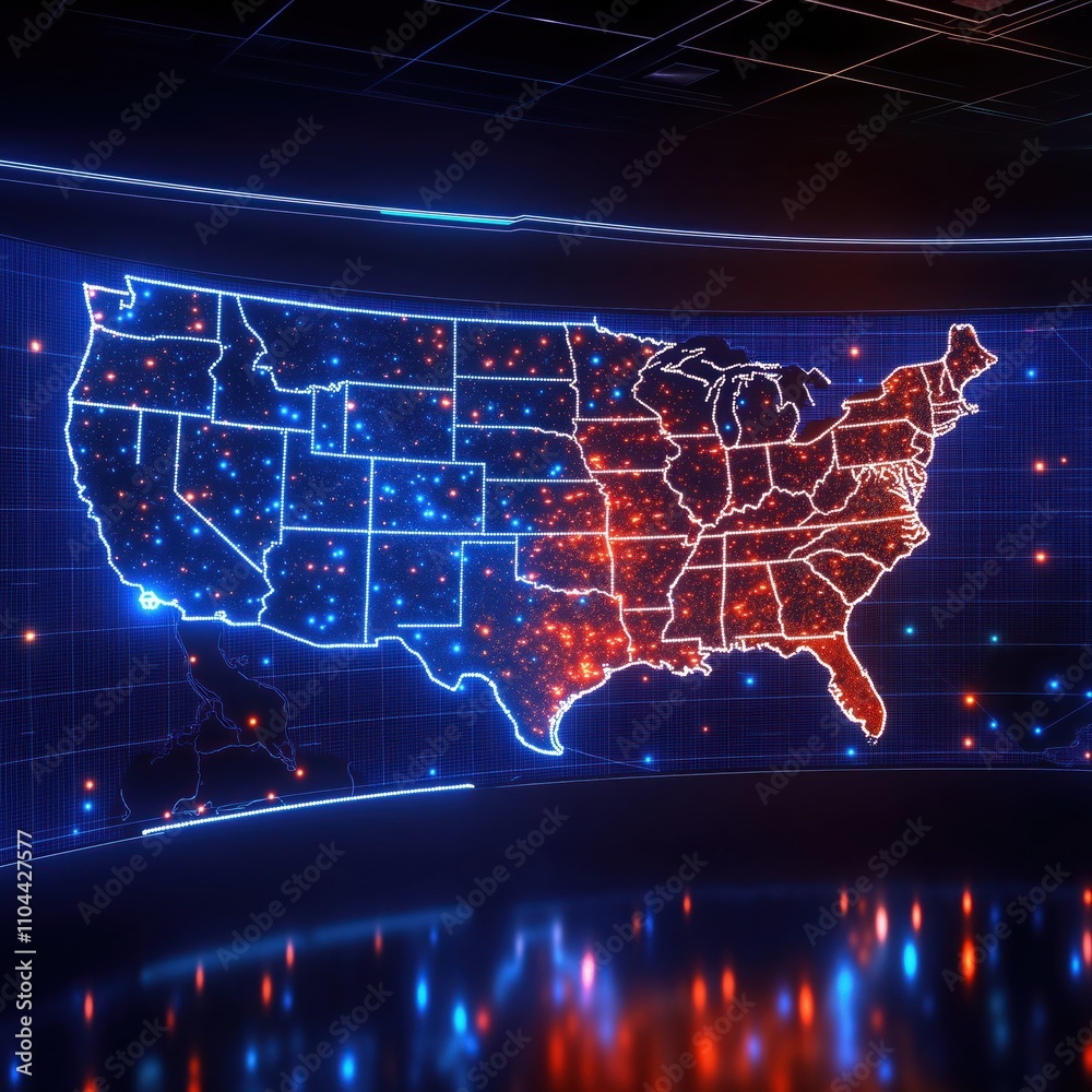 Interactive map shows US election results live. Map highlights states ...