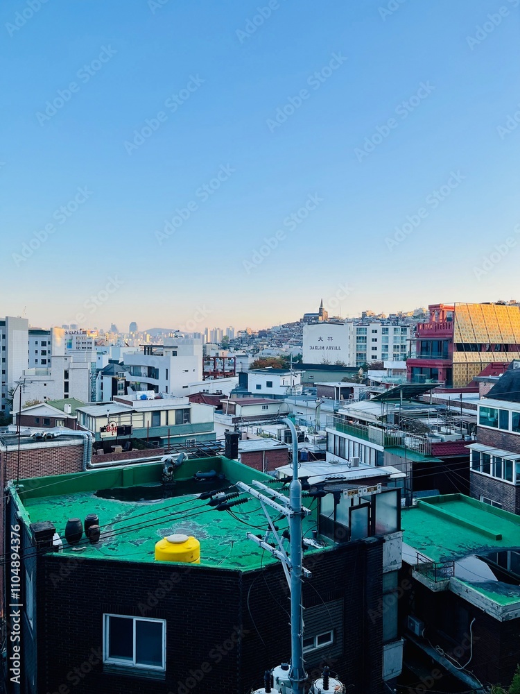 Seoul, SOUTH KOREA - November 12, 2023: aerial view of buildings in ...