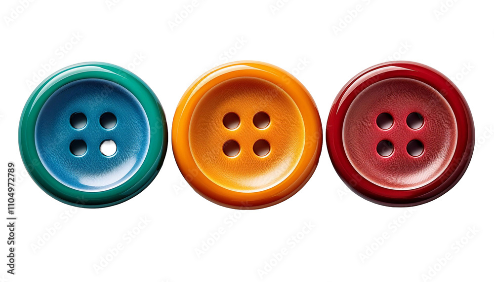 Distintos tipos de botones para confección de ropa de distintos colores ...