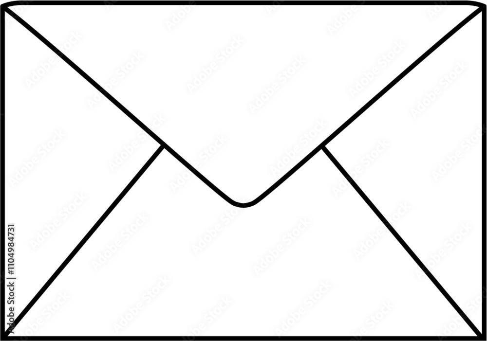 Envelope Line Art Icon for Wedding Timeline Event Timeline in PNG with ...