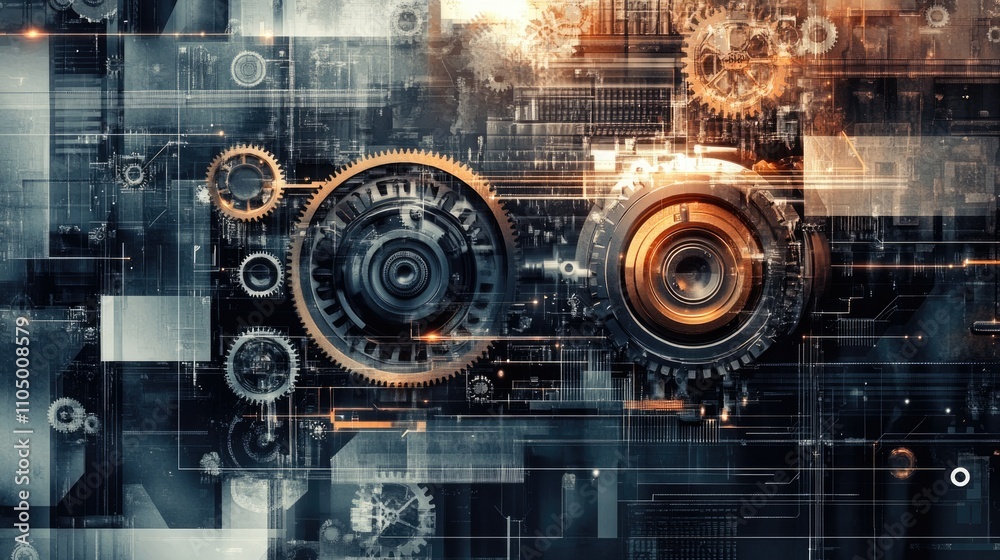 A professional PowerPoint first-page design featuring a sleek ...