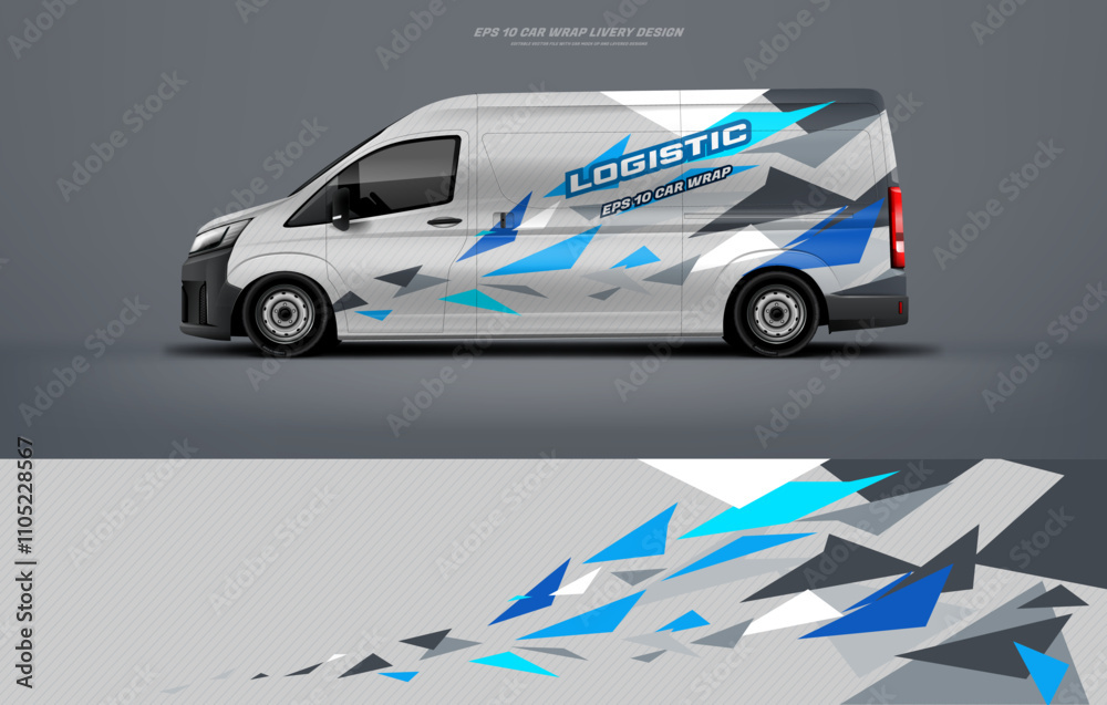 Sporty racing big van wrap car wrap livery design foe universal medium ...