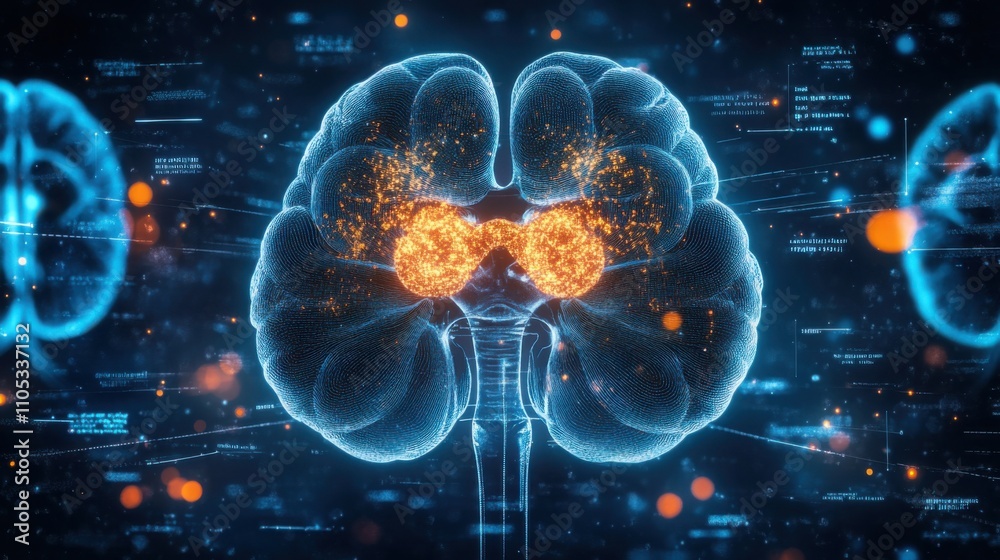 Infographic showing the auditory nerve pathways and how sound is ...