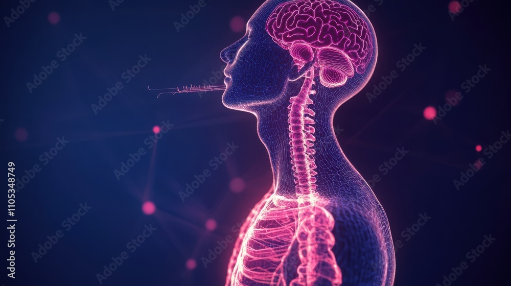 Nervous system infographic showing sensory input pathways from the ...