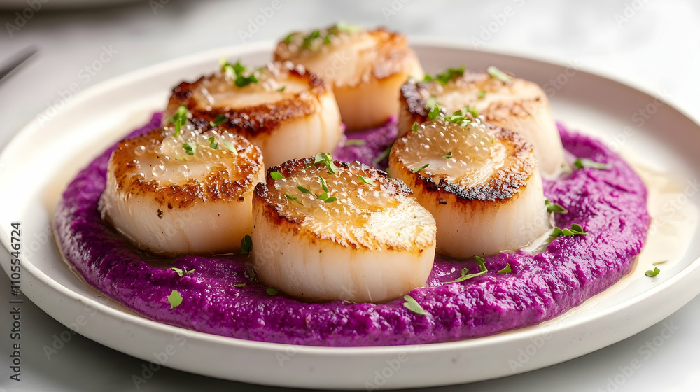 Hand-Dived Scottish King Scallops with Champagne Beurre Blanc, Fresh ...