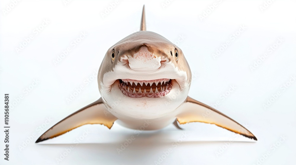 Fierce and Formidable Shark with Gaping Jaws Showcasing Its Razor Sharp ...