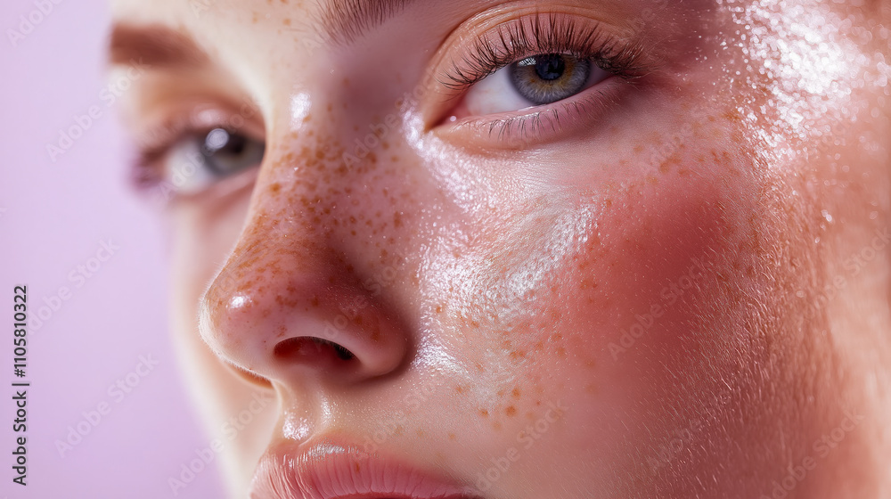Explore the beauty of natural skin with freckles and a healthy glow ...