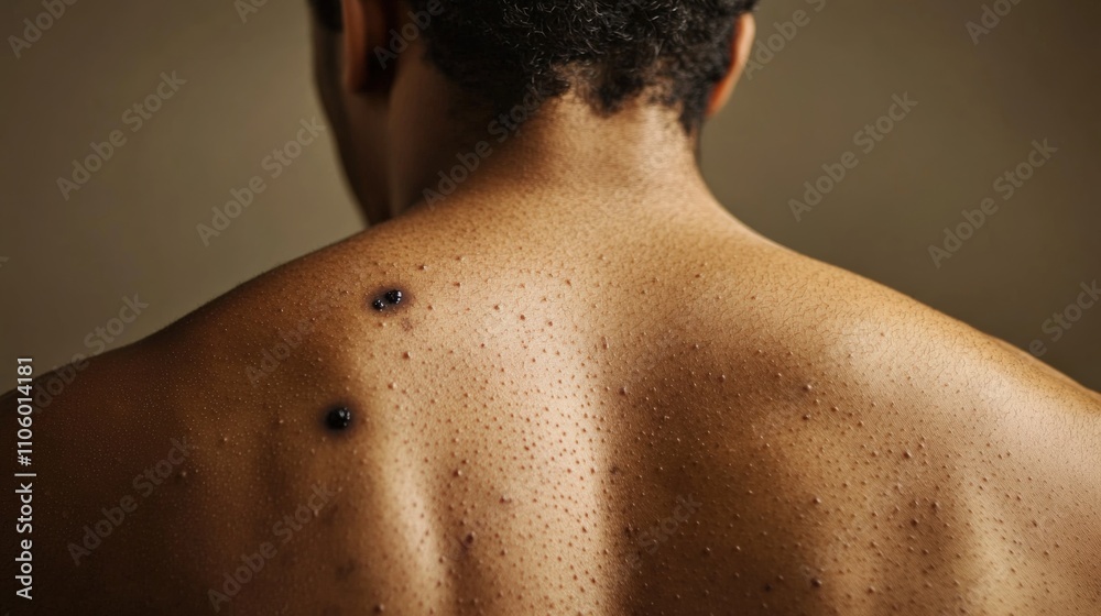 Foto de Stock Melanoma - Abnormal Cell Growth. Back View of Dangerous ...