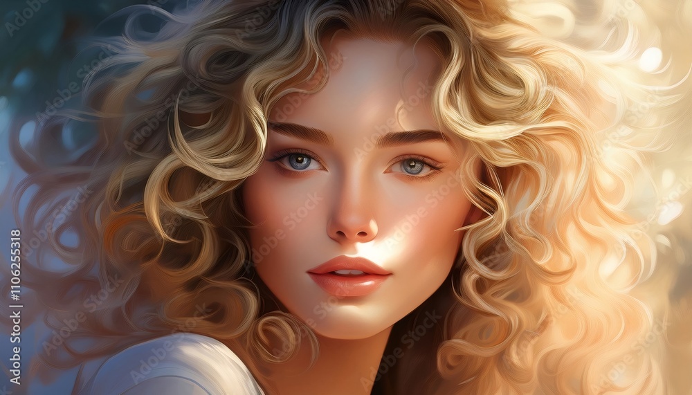 Stunning blonde woman exudes natural beauty and confidence with her ...