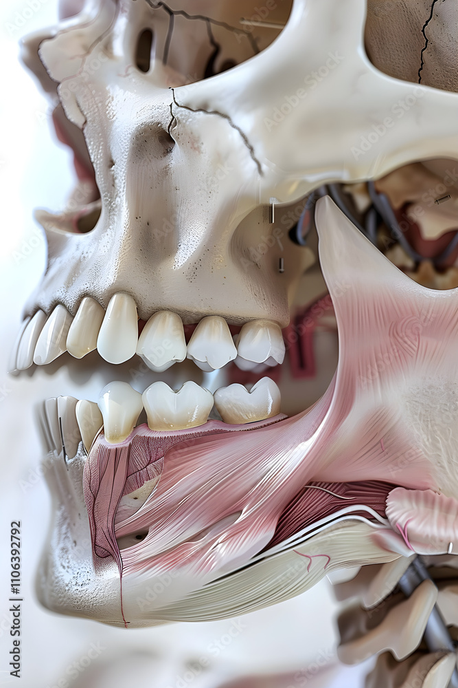 Detailed Anatomical Diagram of the Temporomandibular Joint Highlighting ...