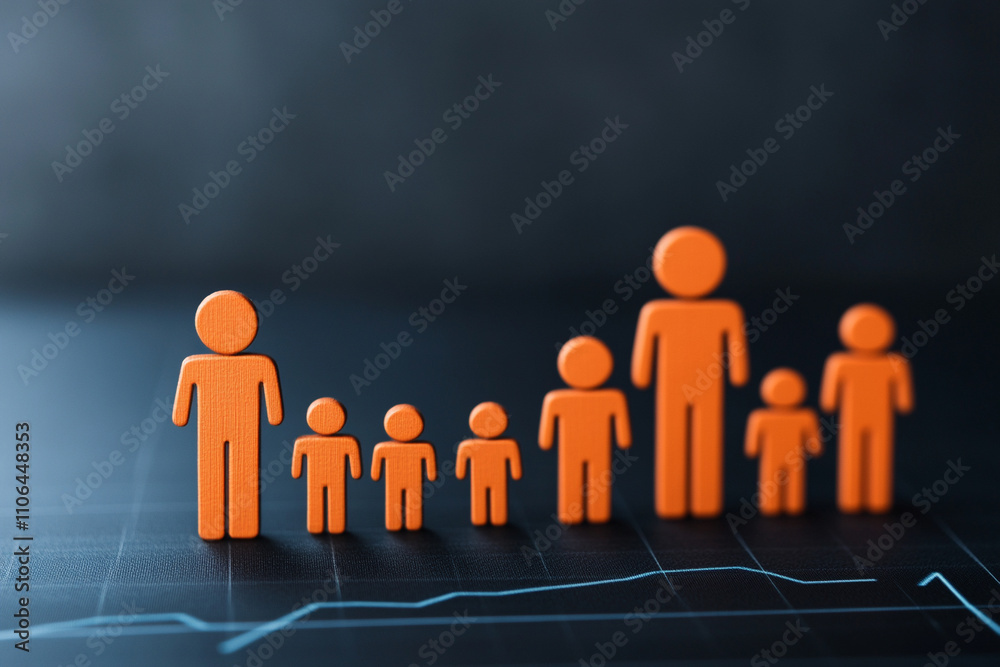 Ai generated growth metrics analysis business setting infographic data ...