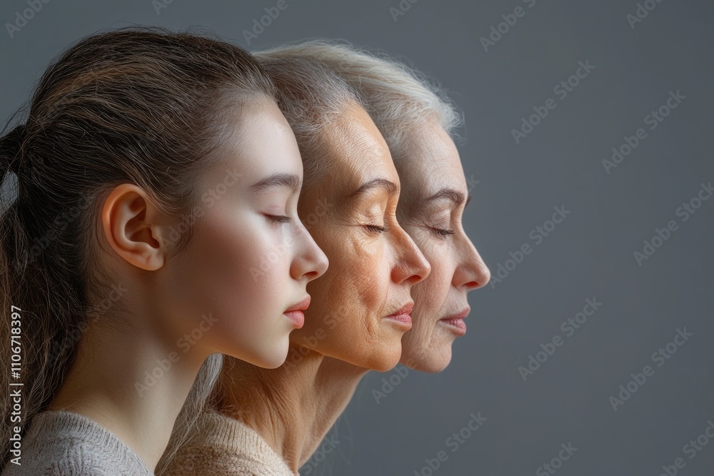 Aging journey: a portrayal of a female persona reflecting the changes ...