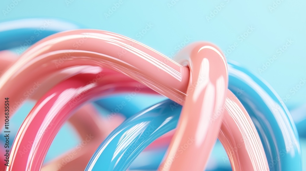 Dynamic flow of abstract fiber optic cables creative studio digital art ...