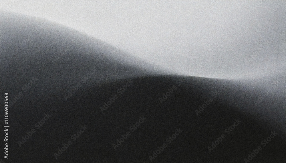 Black and white monochrome abstract grainy gradient liquid flow texture ...