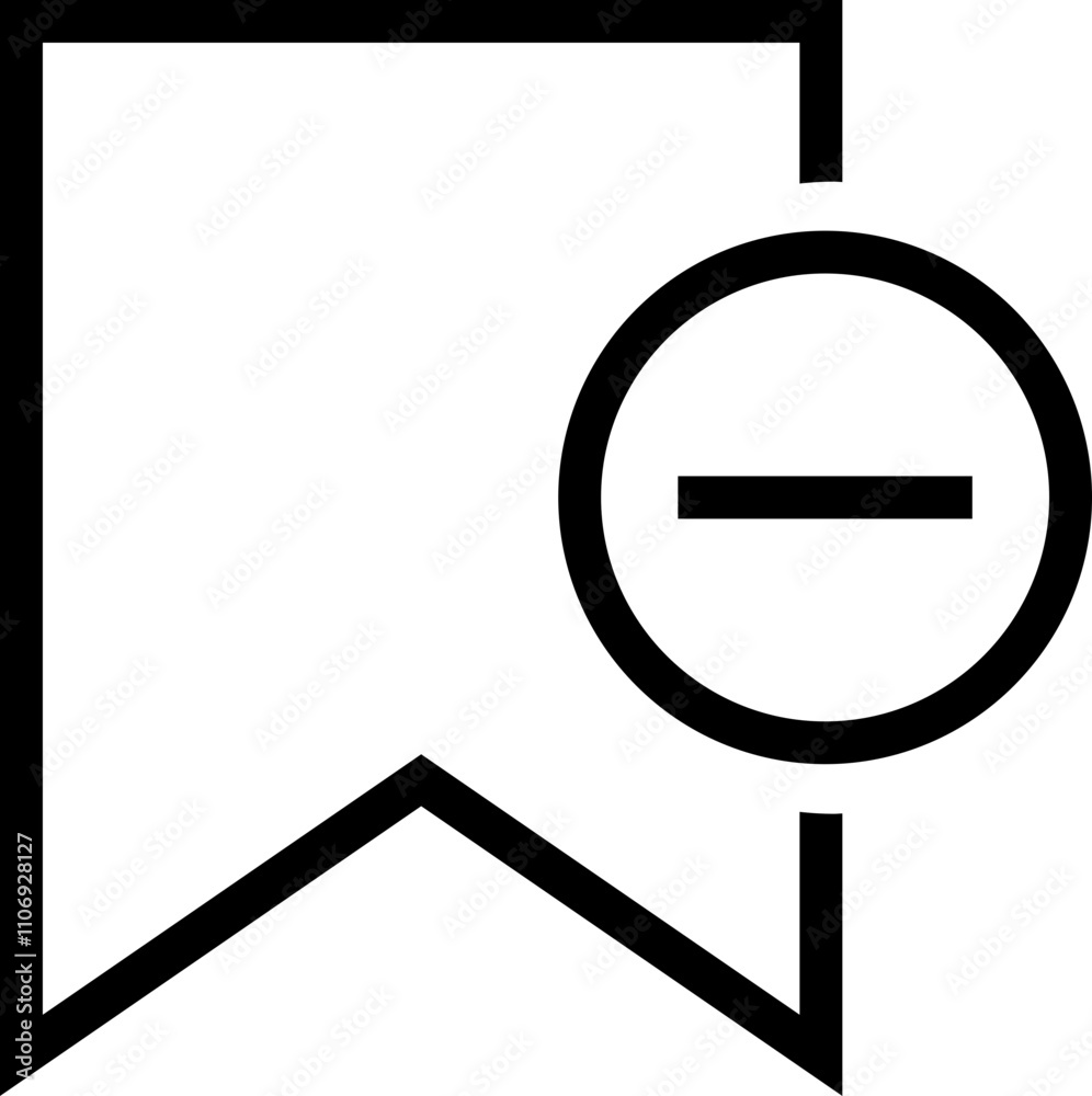 Bookmark and favourite outline Vector Icon. Premium Quality Designs ...