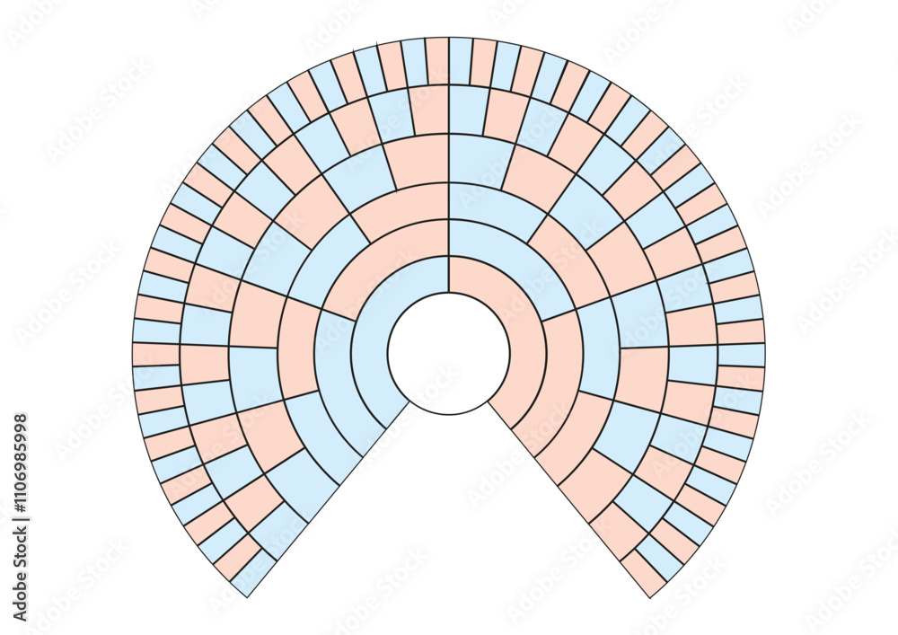 Genealogy Family Tree Circle 7 generation Stock Vector | Adobe Stock
