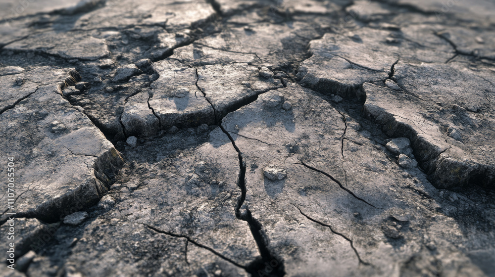 Broken concrete wall or ground. Realistic 3d vector set of cracks and ...