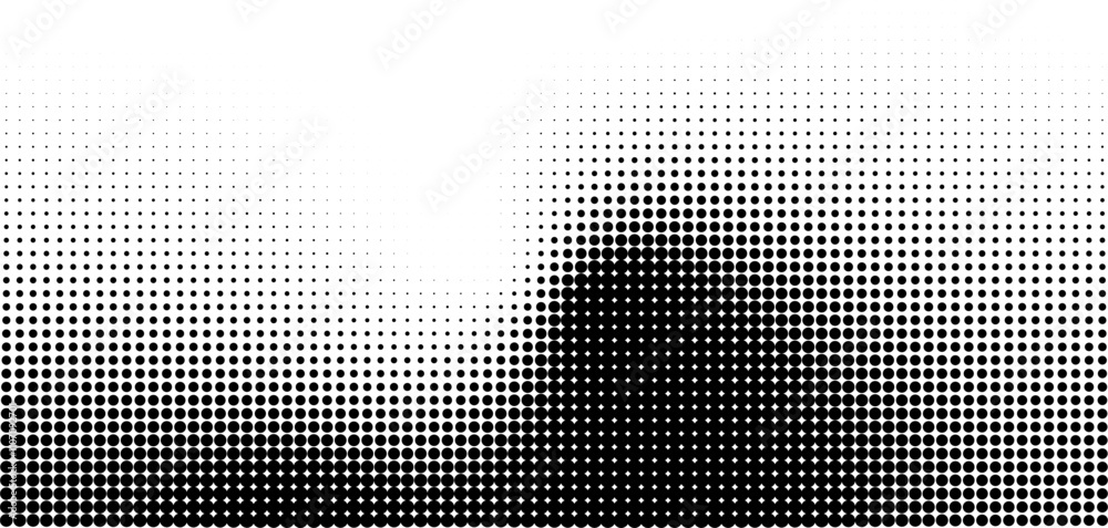 Halftone Noise Stipple pointillism background. Grain gradient texture background with dots ...