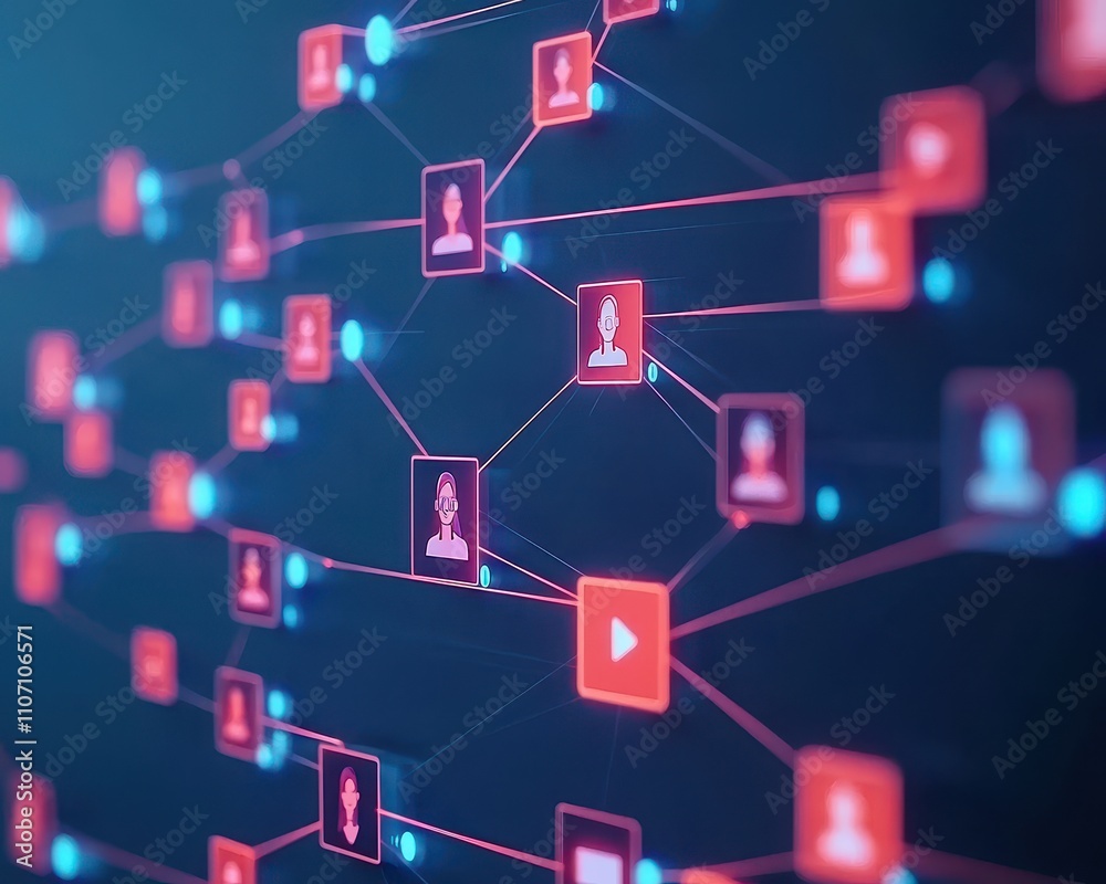 business plan 2025 operations planning Concept. Digital network ...