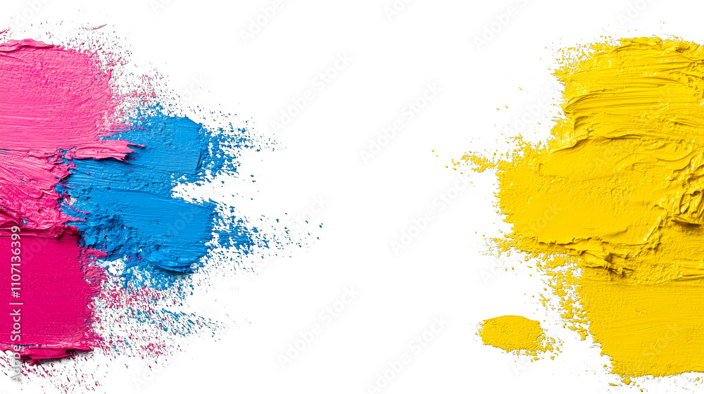 Vibrant color contrast, two distinct paint colors create a dynamic ...