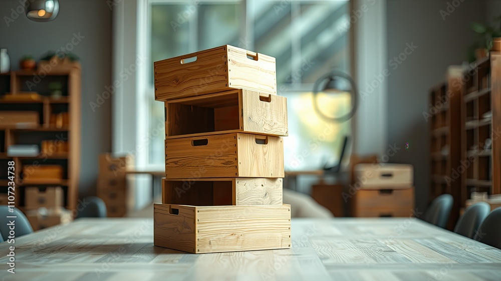 Architectural Photography of Empty Wooden Workstations in CEO's Room ...