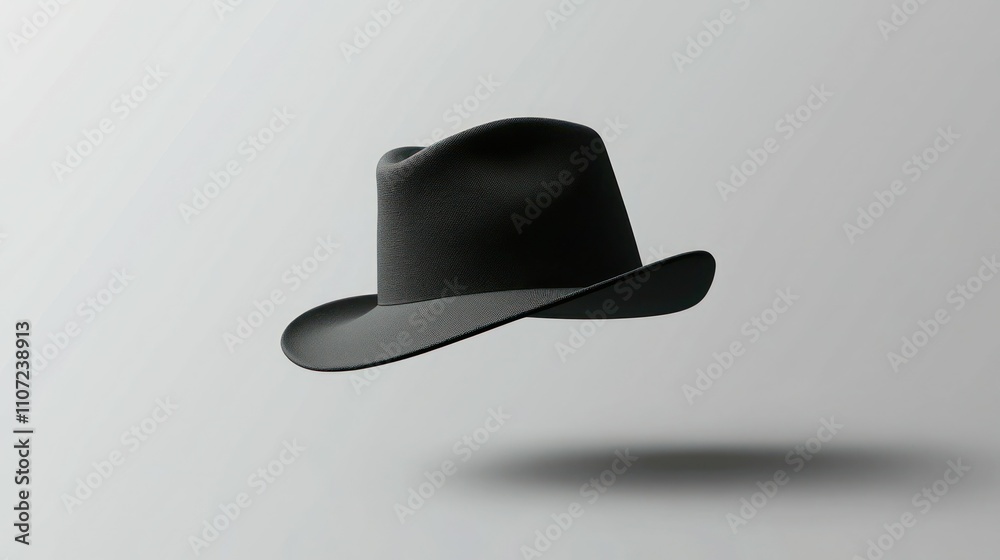 Floating Hat Mockup: A hat floating in mid-air against a plain ...