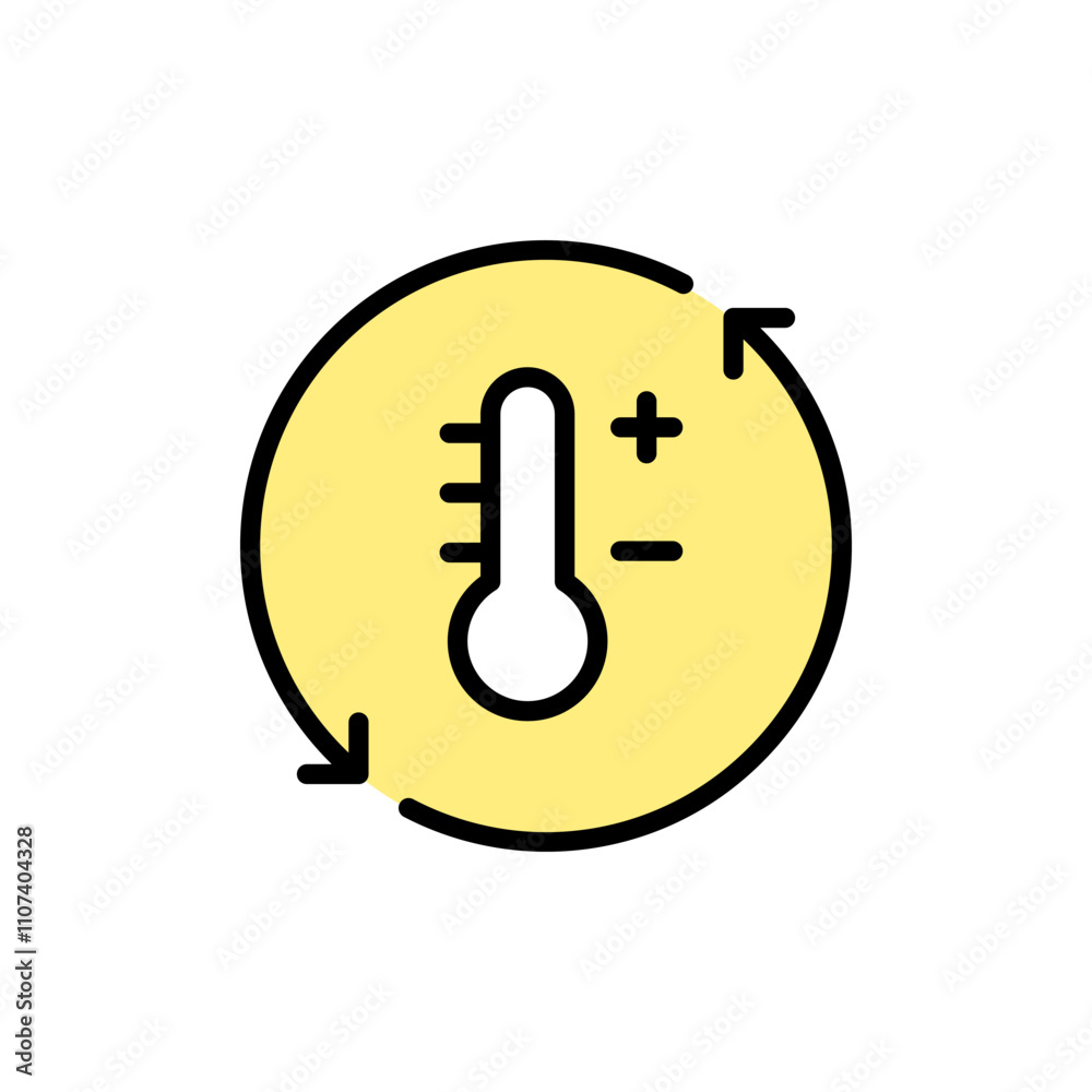 Home Heating Icon. Hvac system color sign. Simple concept for your logo ...