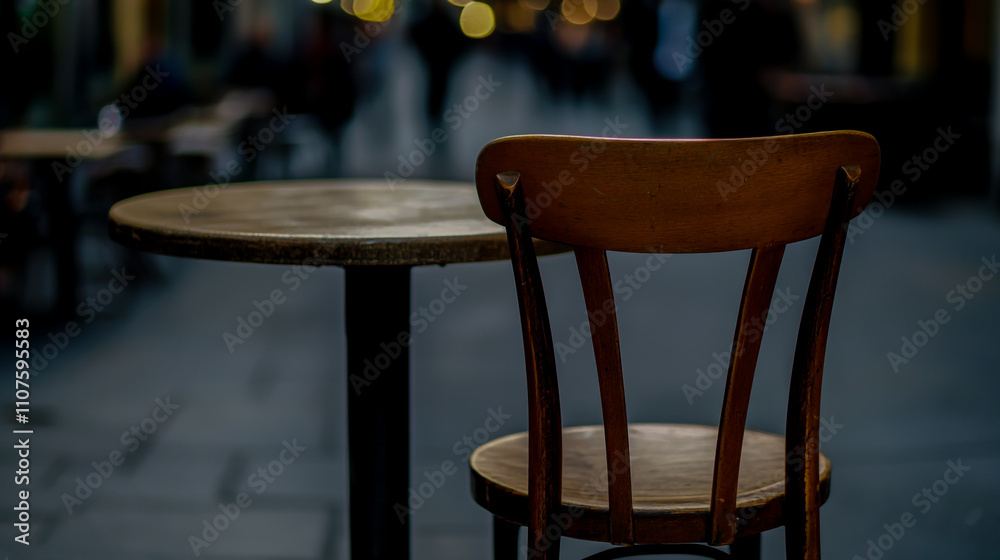 An empty chair at a bustling table, symbolizing feelings of isolation ...