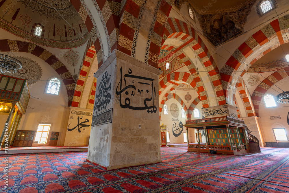 15th century Old Mosque (Eski Camii), beautiful early Ottoman ...