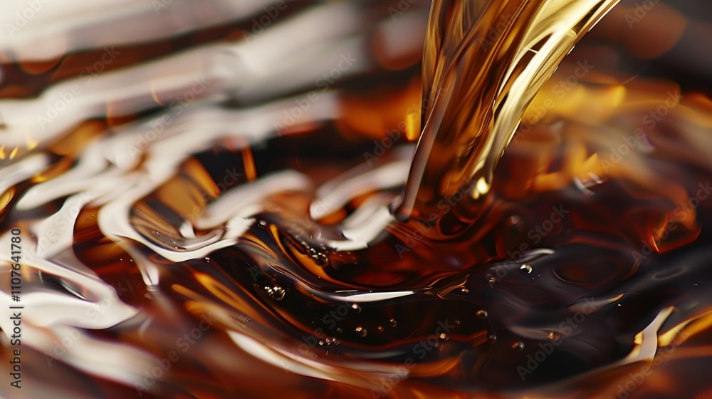 Fluid Elegance Dynamic Dark Syrup Pour with Motion Blur Perfect for ...