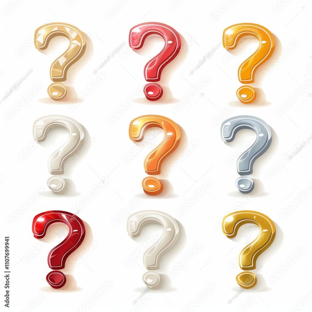 Question mark icon, quiz symbol, interrogation sign, simple rebus ...