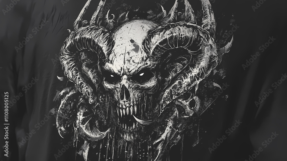 Warlord of the infernal abyss - dark gothic and occult horror t-shirt ...