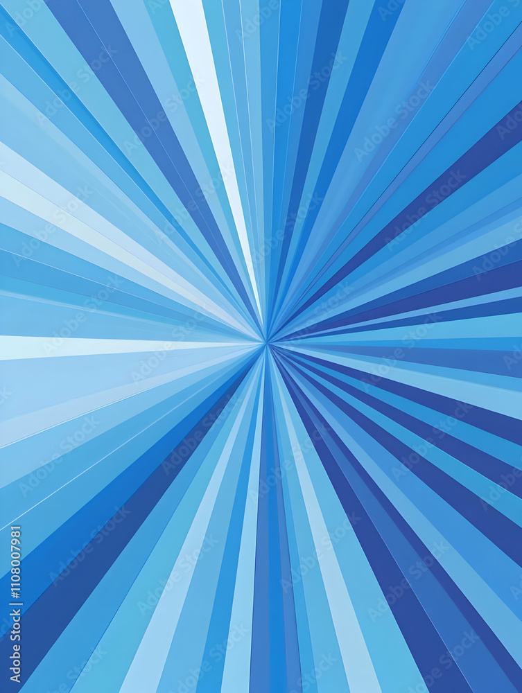 Blue Background Gradient Hd Radial Abstract Design Featuring Radial Lines In Various Shades Of