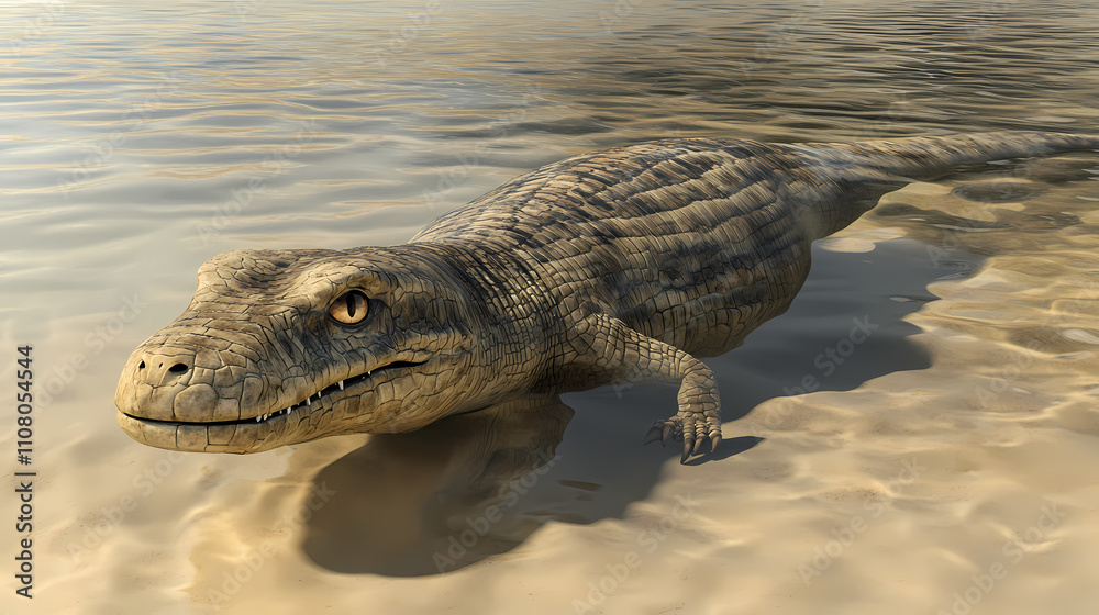 An mosasaurus swims towards you in shallow seas. this creature was an ...