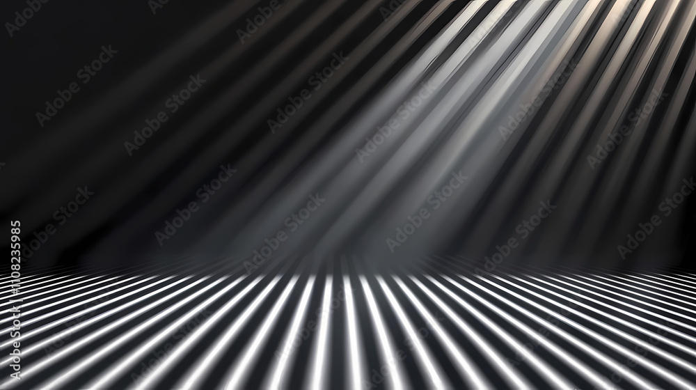 Diagonal lines gobo effect on a transparent background, uhd. realistic ...