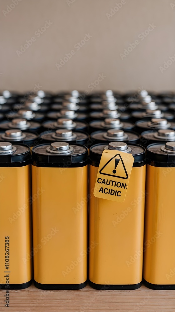 LiPo (Lithium-polymer) type batteries in yellow cases. These batteries ...