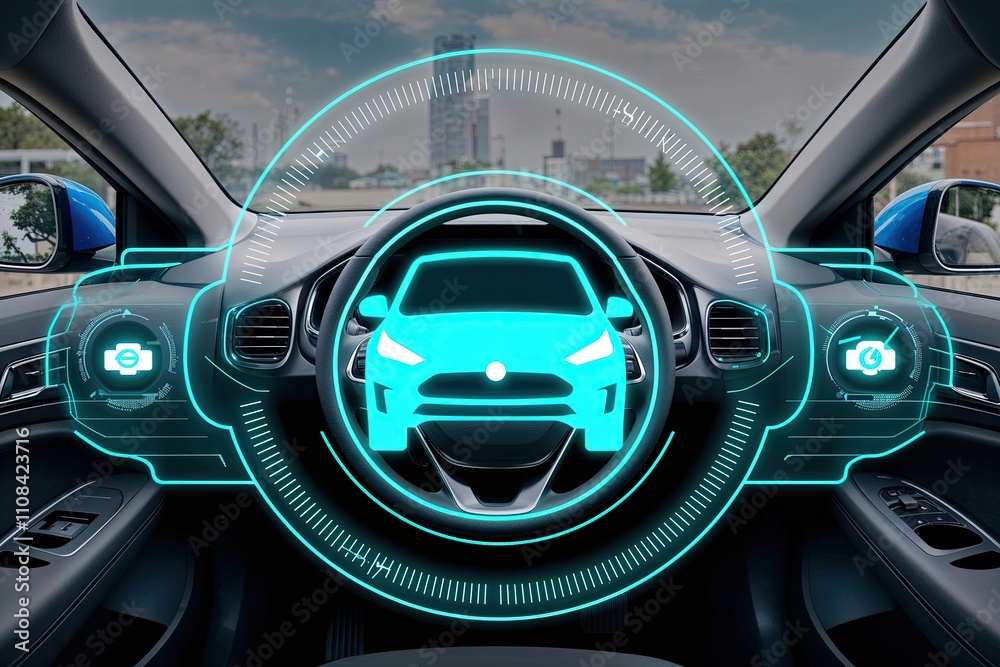 Autonomous Self-Driving Car Energy Emblem for Eco-Friendly and ...