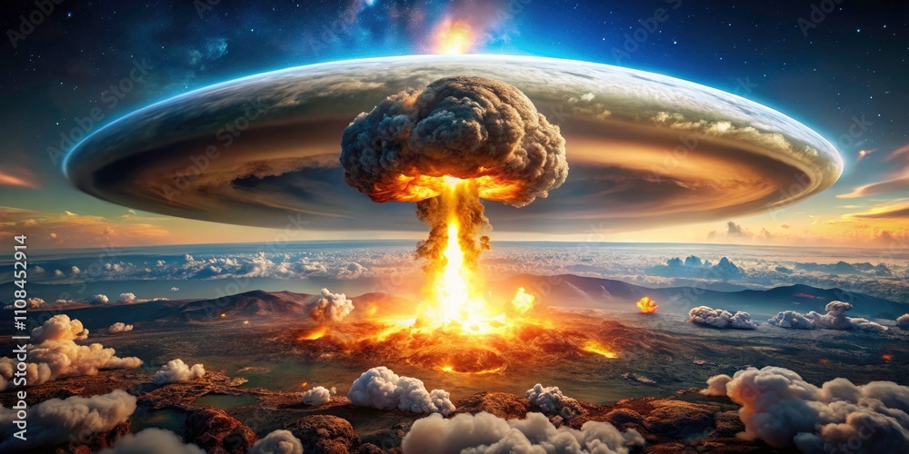 World War 3: Atomic Bomb Blast from Space - Nuclear Apocalypse, Missile ...
