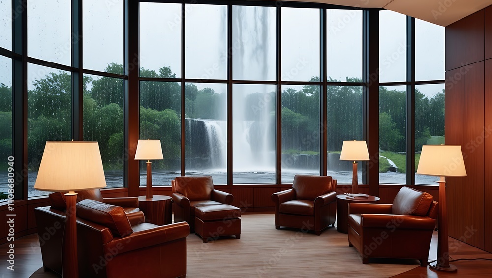 This high-definition 8K image captures the serene elegance of a modern ...