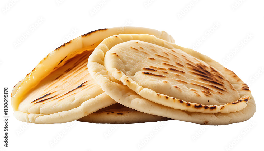 Delicious Arepas Traditional Food on Transparent Background PNG Stock ...