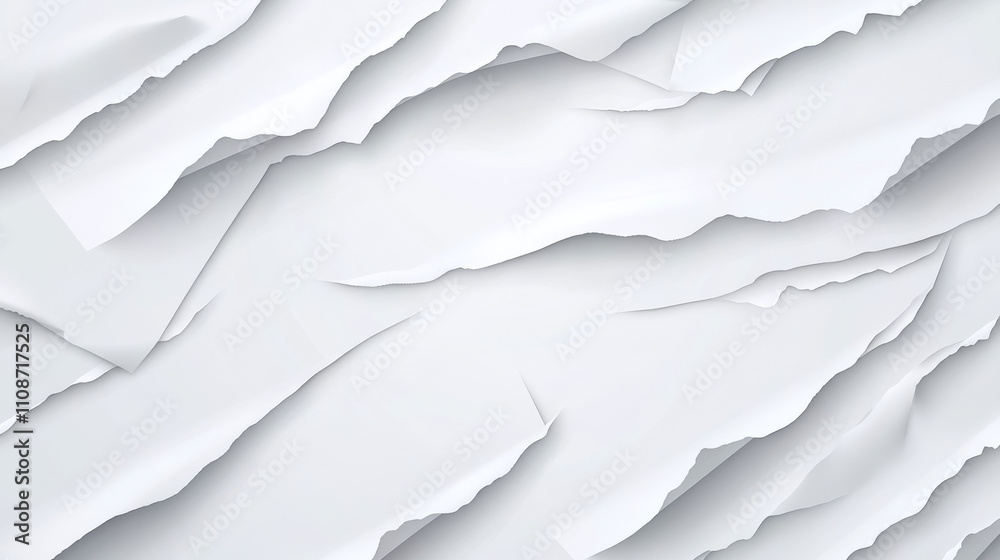 Folded paper sheets set isolated on transparent background. Vector ...