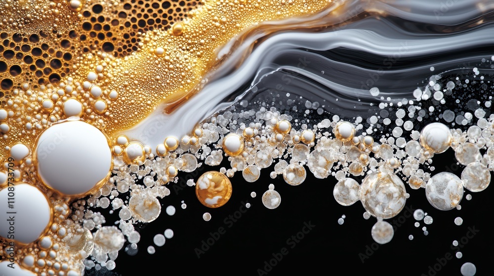 A microscopic view of a metal surface undergoing corrosion, revealing ...