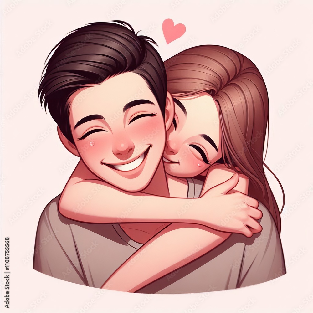 48 Peek a Boo Hug Playfully hiding your face on the other person Stock ...