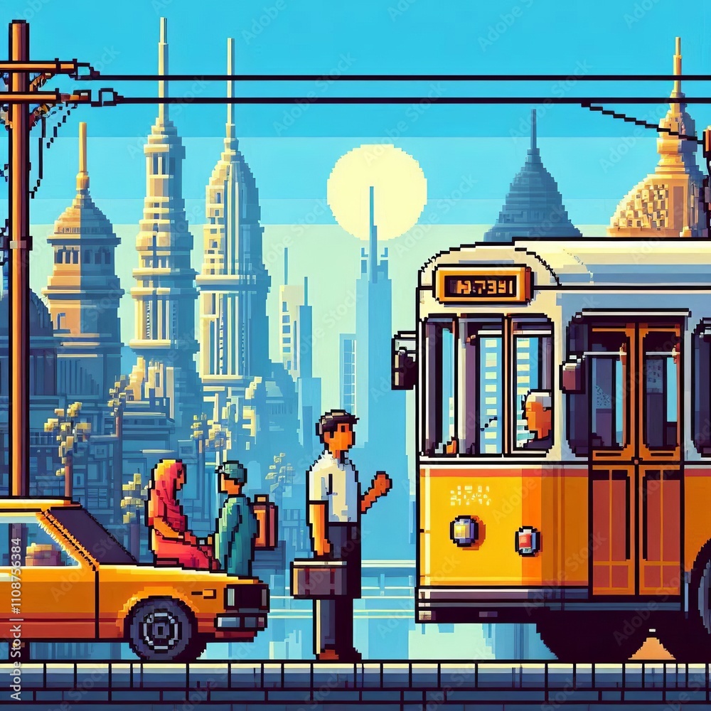 67 Pixel Art Nostalgia Retro pixelated style for both man and tr Stock ...