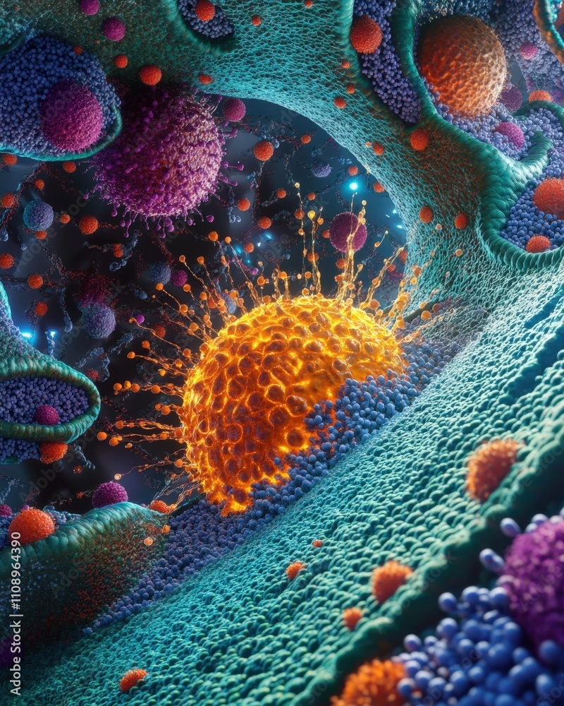 Bacterial Cell Structure: Microbiology Anatomy Diagram for Laboratory ...