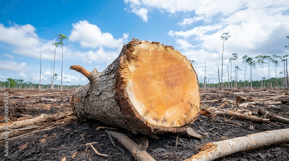 Deforestation and logging practices impact on forests through nature ...