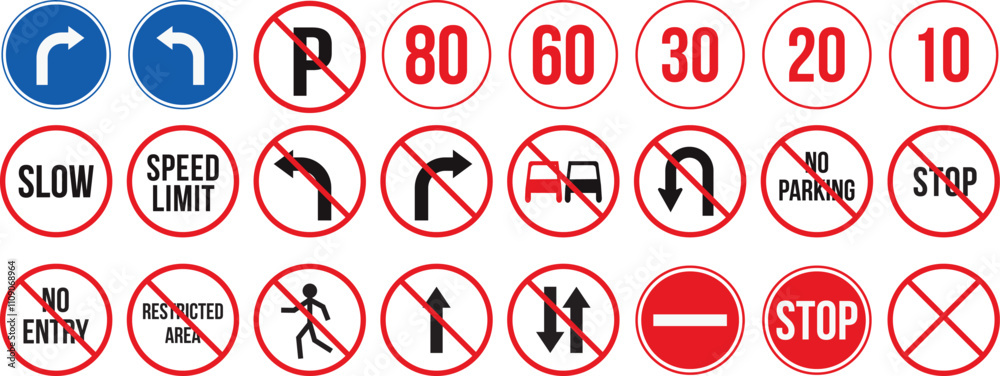 Photos of road safety signs illustration and with have proper ration ...