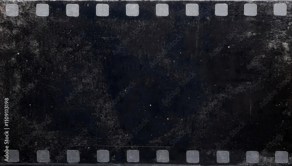 Vintage Filmstrip Frame with Distressed Texture. Retro Inspired ...
